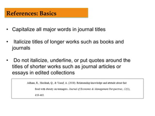 APA (7th Edition) Formatting and Style Guide | PPT
