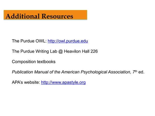 APA (7th Edition) Formatting and Style Guide | PPT | Educational ...