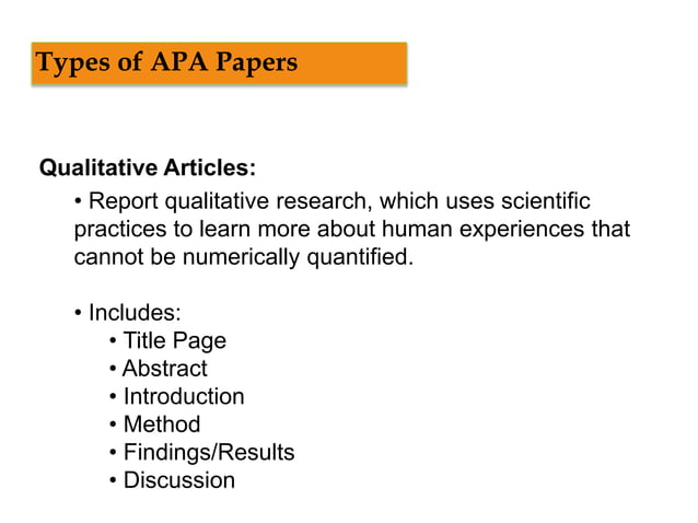APA (7th Edition) Formatting and Style Guide | PPT | Educational ...