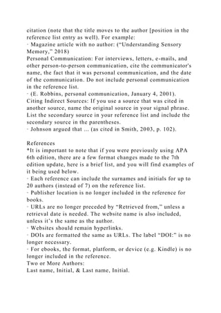 APA 7th Edition Basics· Paper Your paper must be word-processe.docx