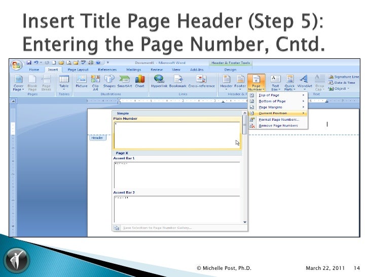 APA 6th Ed MS Word 2007 Template Tutorial v1