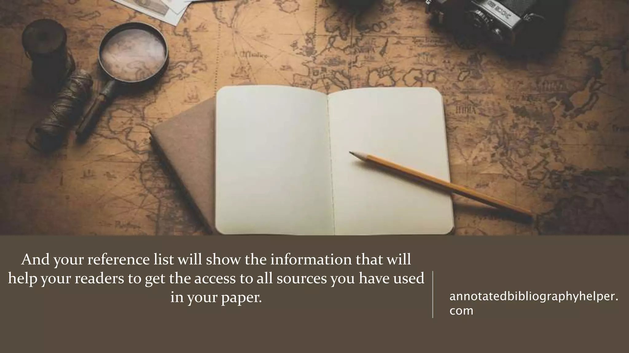 APA Annotated Bibliography Citations VS APA Reference List Citation | PPT