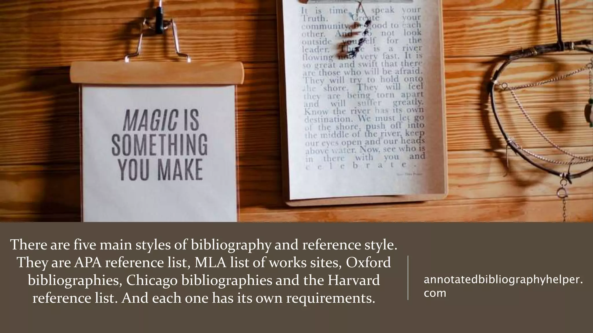 APA Annotated Bibliography Citations VS APA Reference List Citation | PPT