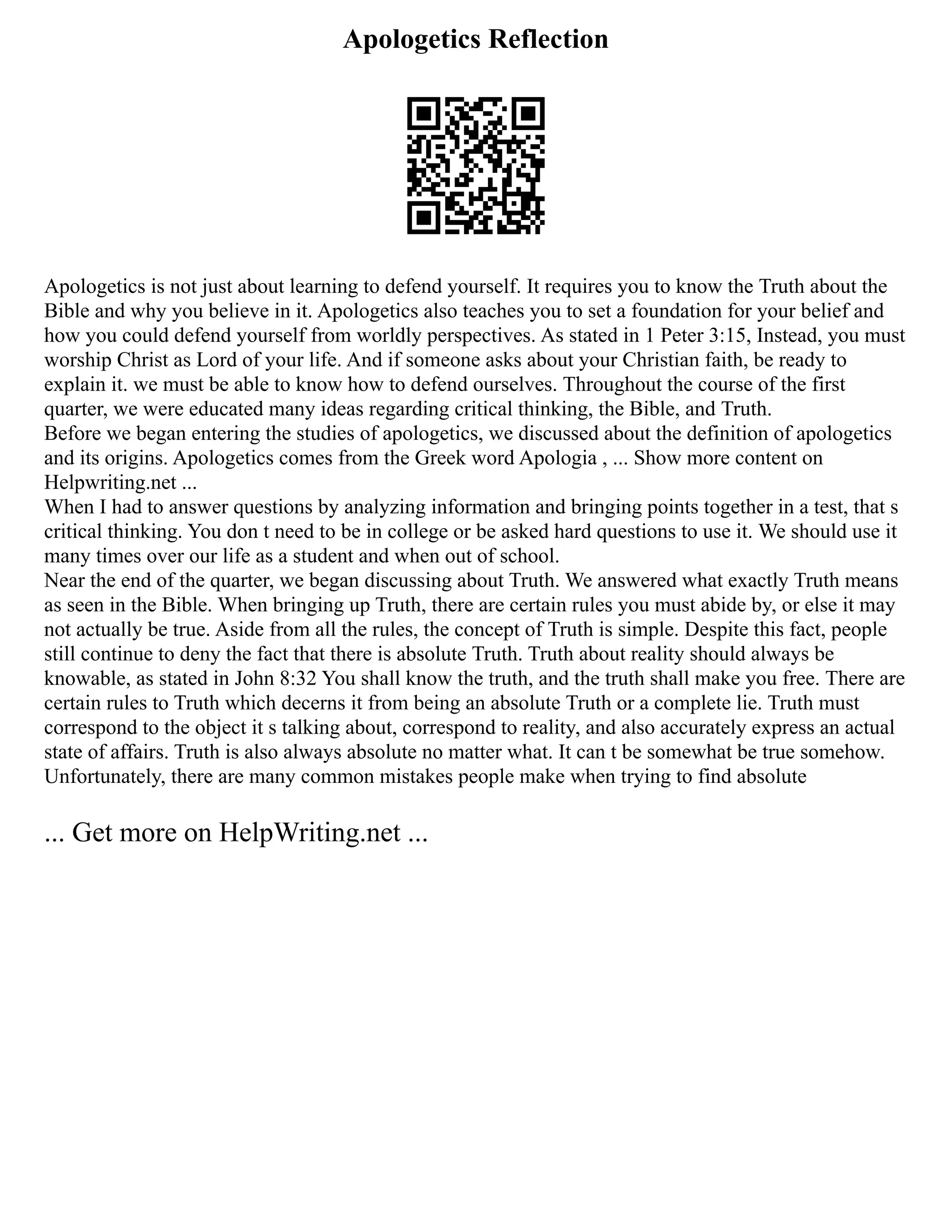 Apa Article Summary Example | PDF