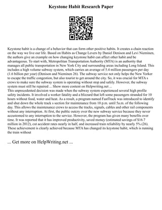 Apa Article Summary Example | PDF