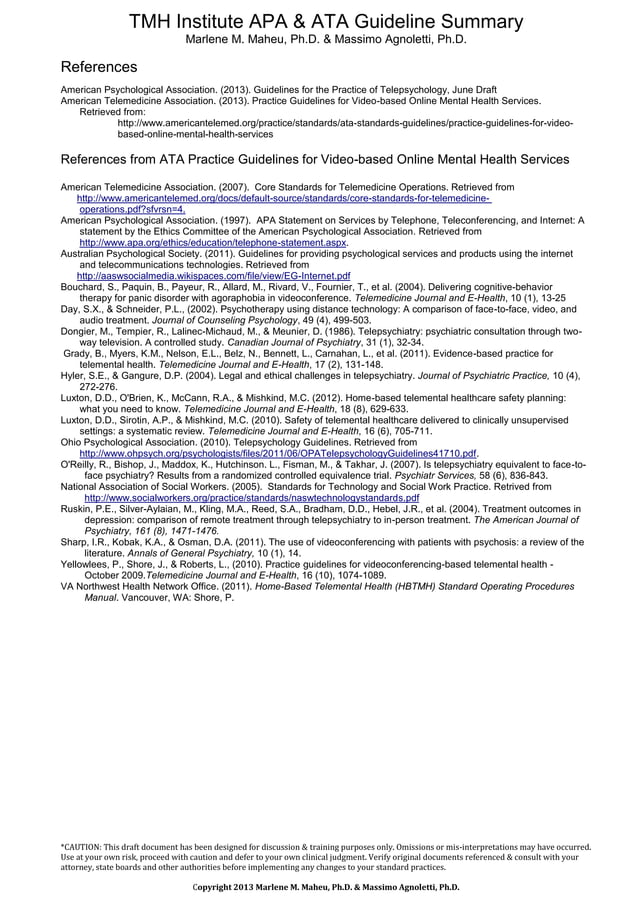 Apa ata comparison best practice checklist 6 | DOCX | Medical Health