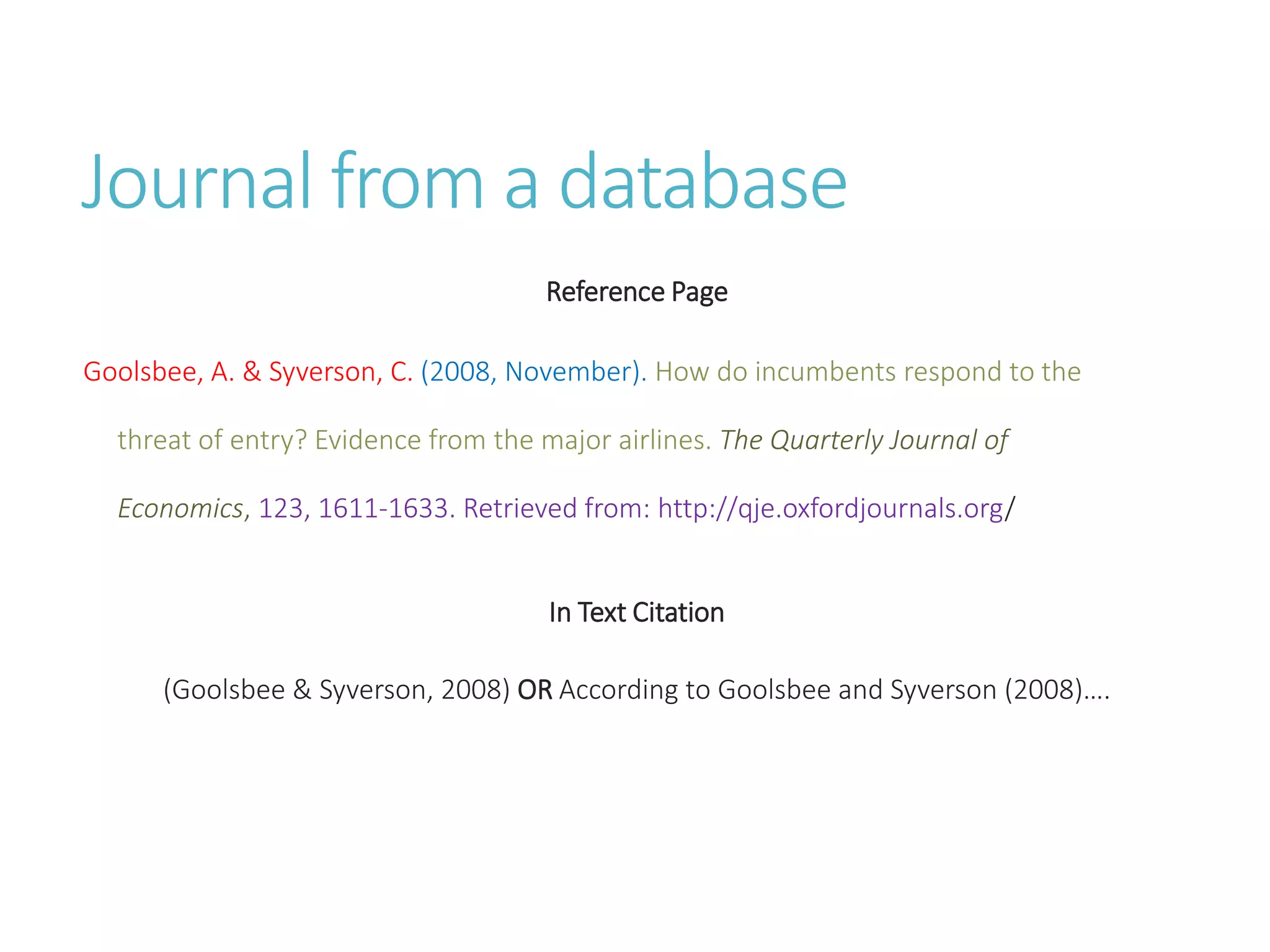 Citation Basics | PPT