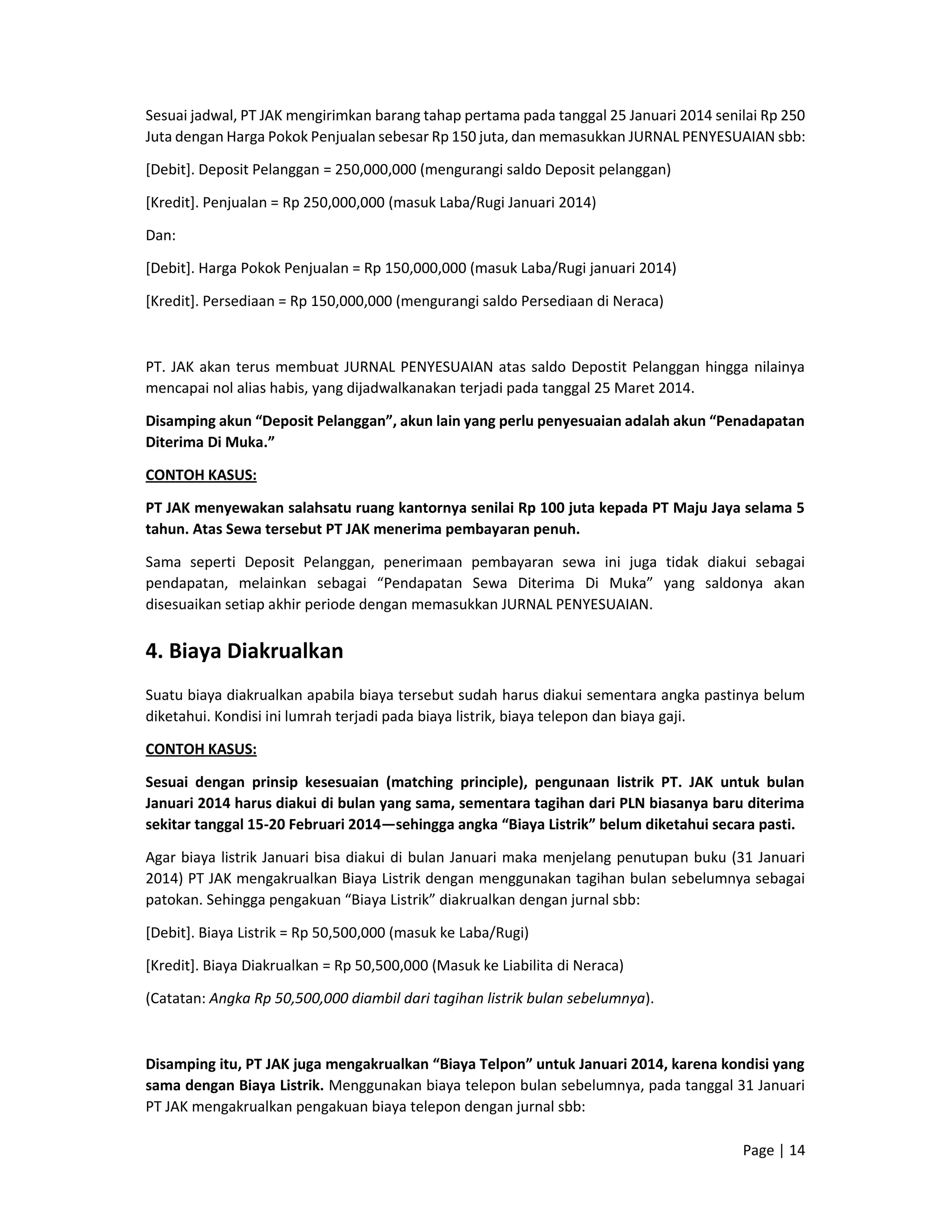 Perbedaan ADJUSTMENT, RE-CLASS & CORRECTION dalam jurnal entry | PDF