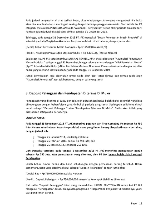 Perbedaan ADJUSTMENT, RE-CLASS & CORRECTION dalam jurnal entry | PDF