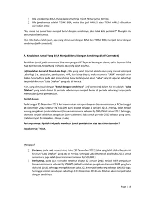 Perbedaan ADJUSTMENT, RE-CLASS & CORRECTION dalam jurnal entry | PDF