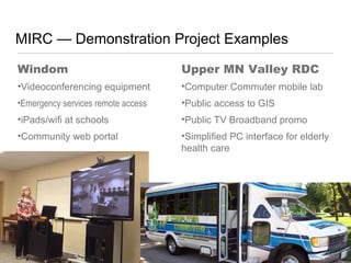 Planning for Broadband 2013: MIRC | PPT