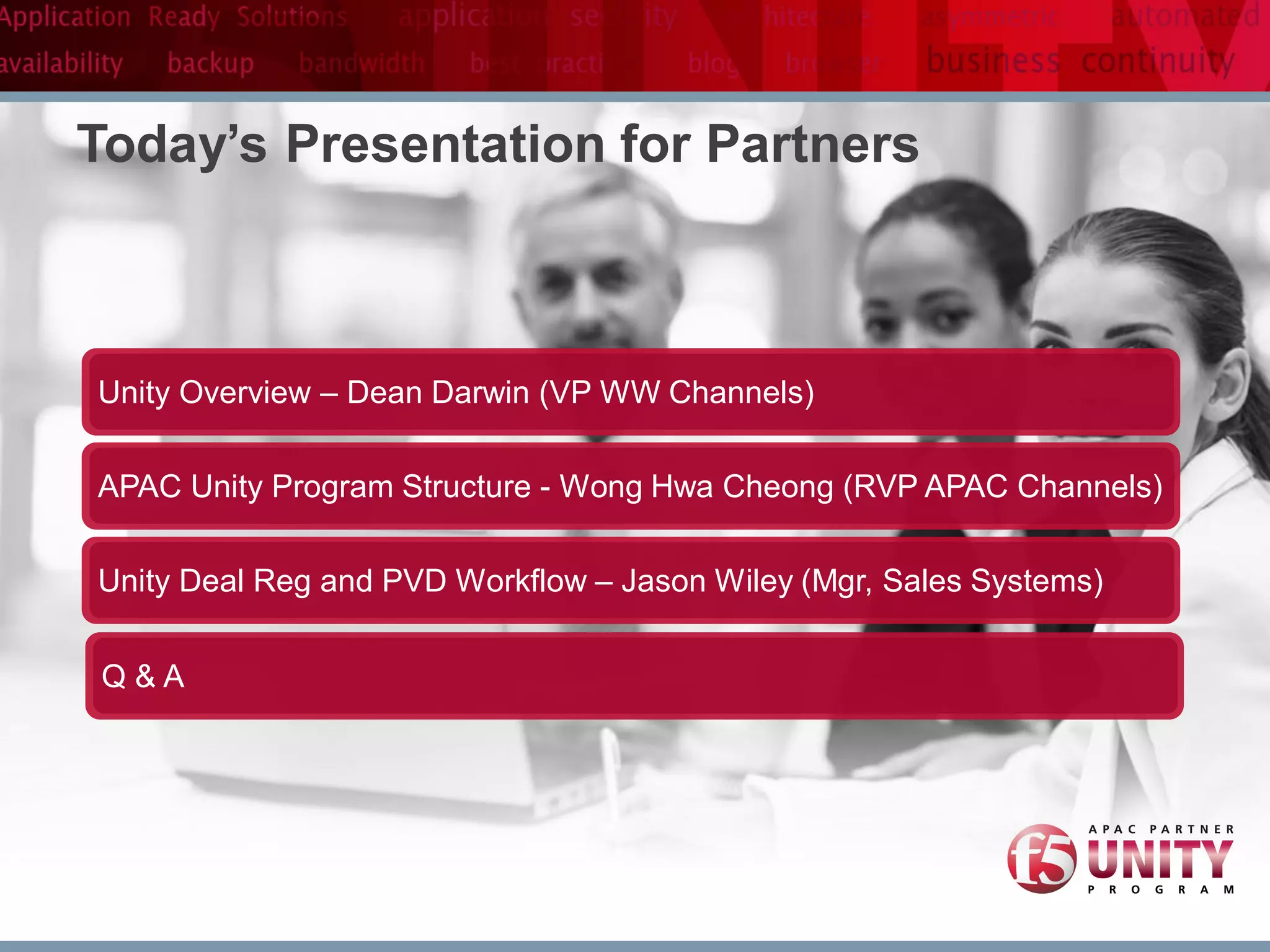 Apac unity-program-partner-presentation (22p) | PDF