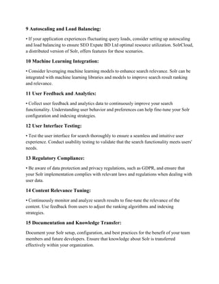 Apace Solr Web Development | PDF