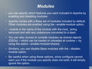 Apache | PPT | Computing | Technology & Computing