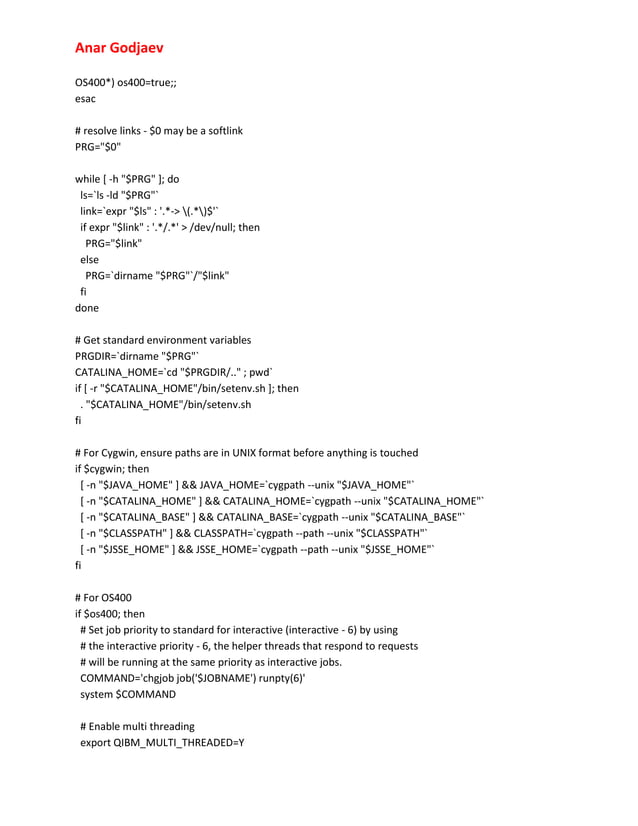 Apache Tomcat Shutdown Startup Script Shell Pdf