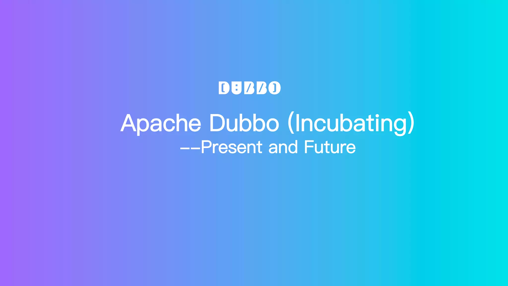 Apache dubbo (incubating) open source present and future | PPT