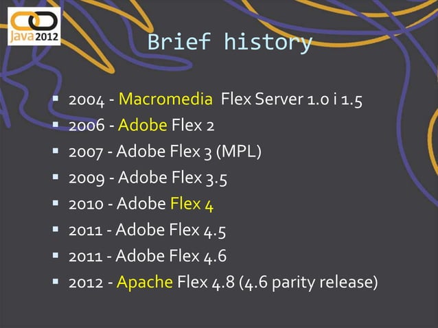Apache Flex - Enterprise ready GUI framework | PPT