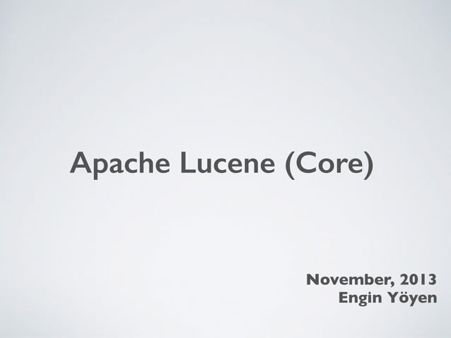 Apache Lucene | PPT