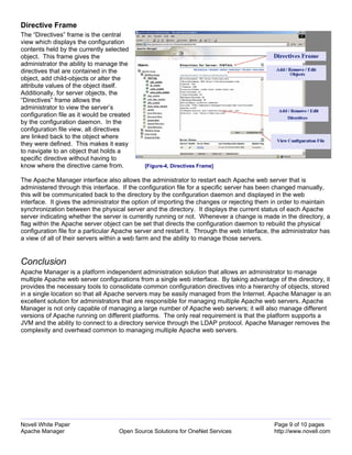 Apache Manager Table of Contents | PDF