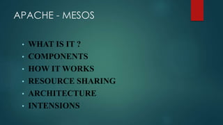 Apache Mesos | PPT