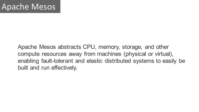 Apache mesos | PDF | Operating Systems | Computer Software and Applications