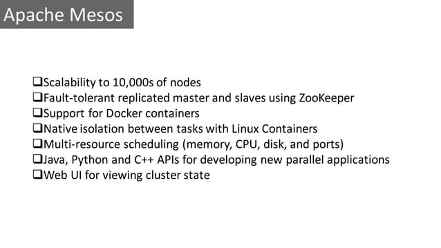 Apache Mesos Ppt