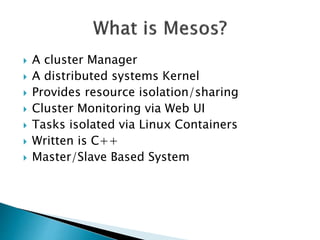 Apache mesos | PPT