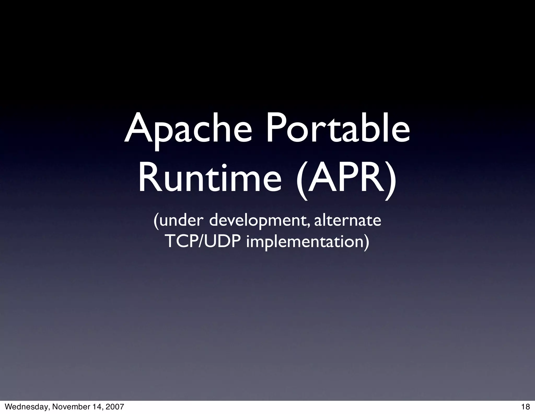Apache MINA: The high-performance protocol construction toolkit. | PDF