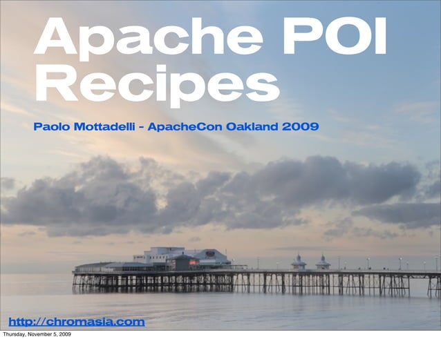 Apache Poi Recipes | PPT