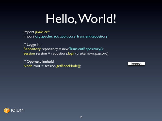 Apache Sling presentation at JavaZone 2009 | PPT