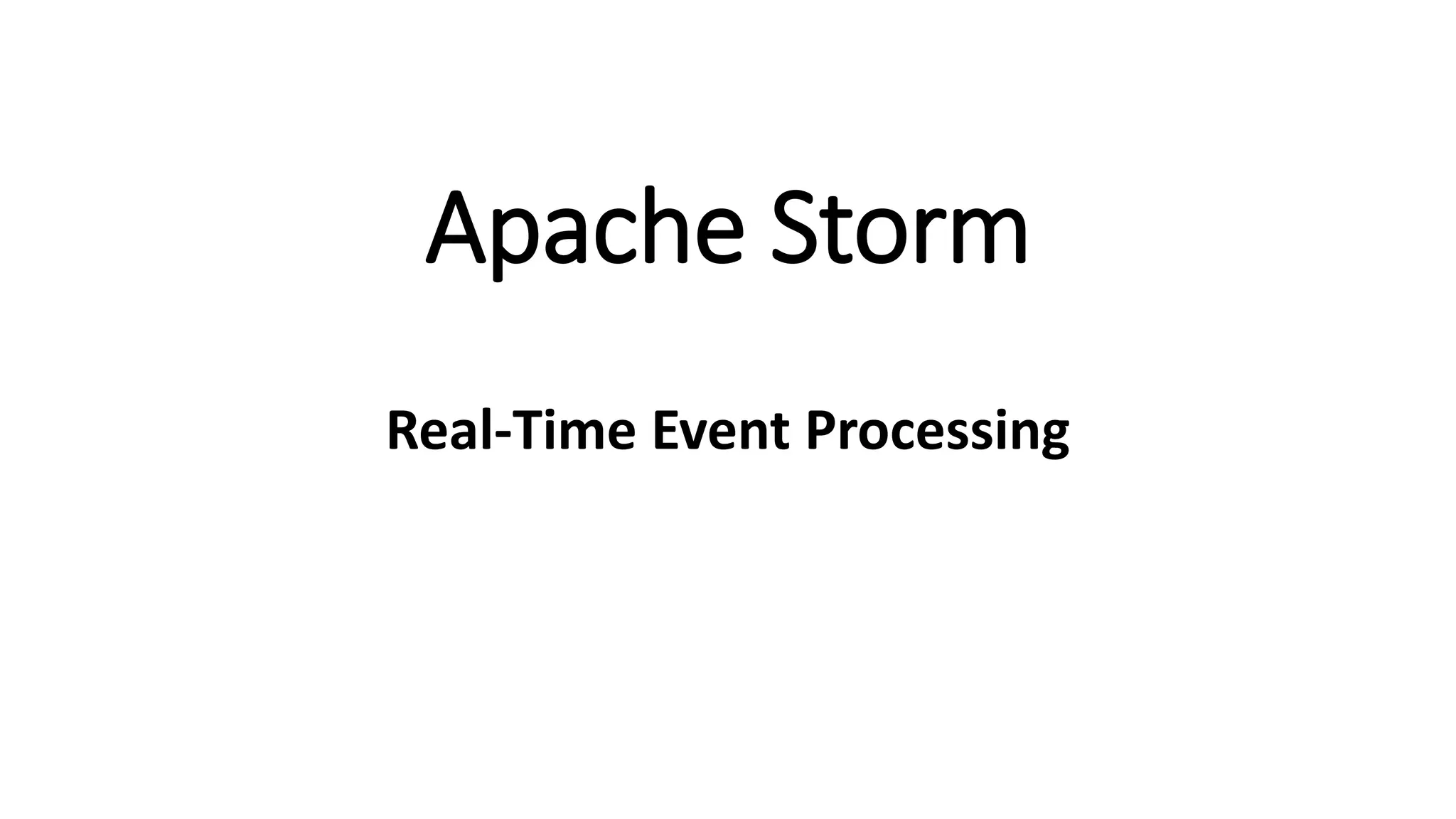 Apache storm | PPT