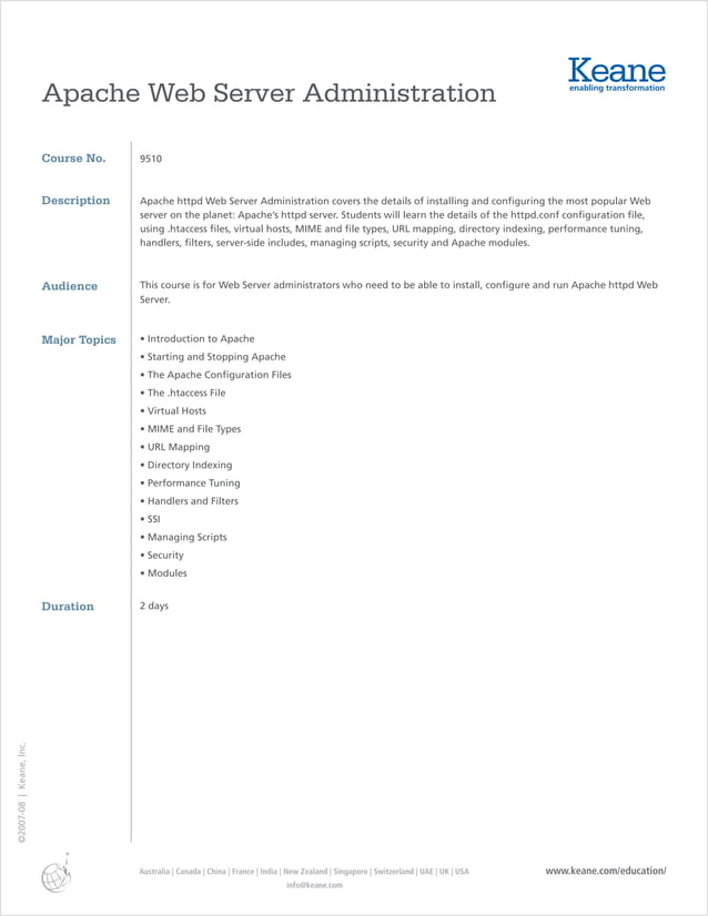 Apache Web Server Administration | PDF