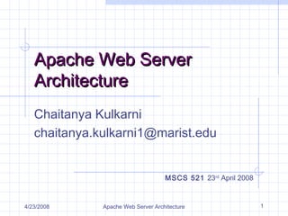 Apache web-server-architecture | PPT
