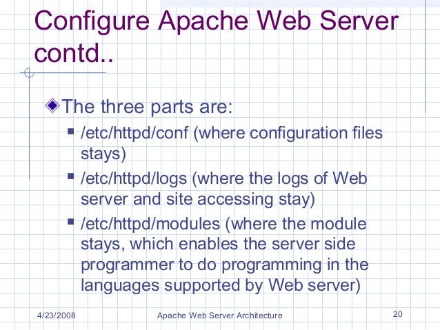 Apache web-server-architecture