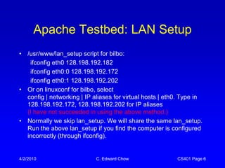 Apache web server installation/configuration, Virtual Hosting | PPT