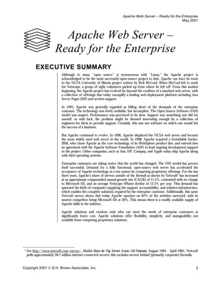 Apache Web Server -- Ready for the Enterprise | PDF