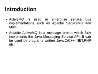 Apache ActiveMQ and Apache Camel | ODP