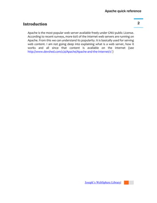 Apache - Quick reference guide | PDF