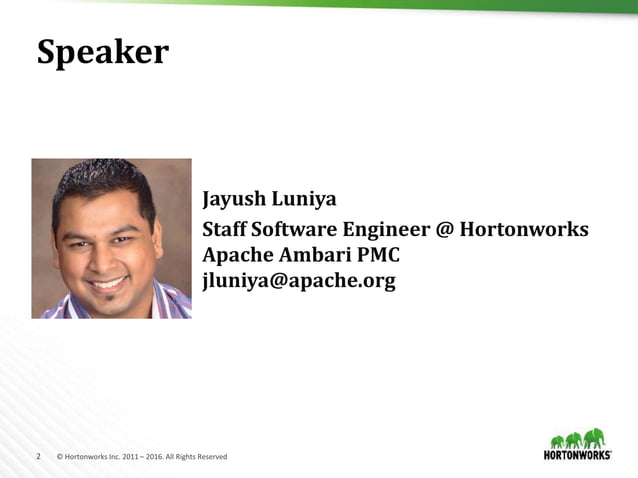 Streamline Hadoop DevOps with Apache Ambari | PPT Streamline Hadoop DevOps with Apache Ambari | PPT