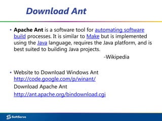 Apache ant | PPT