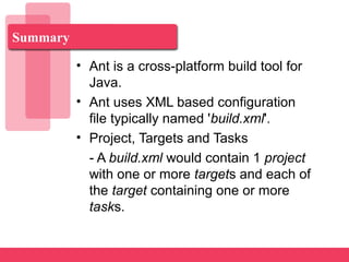 Apache Ant | PPT