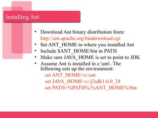 Apache Ant | PPT