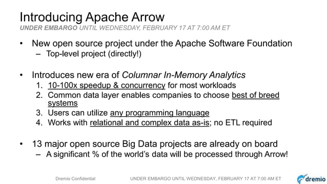 Apache Arrow - An Overview | PPT