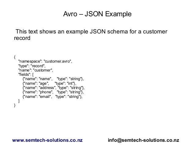 An Introduction to Apache Avro