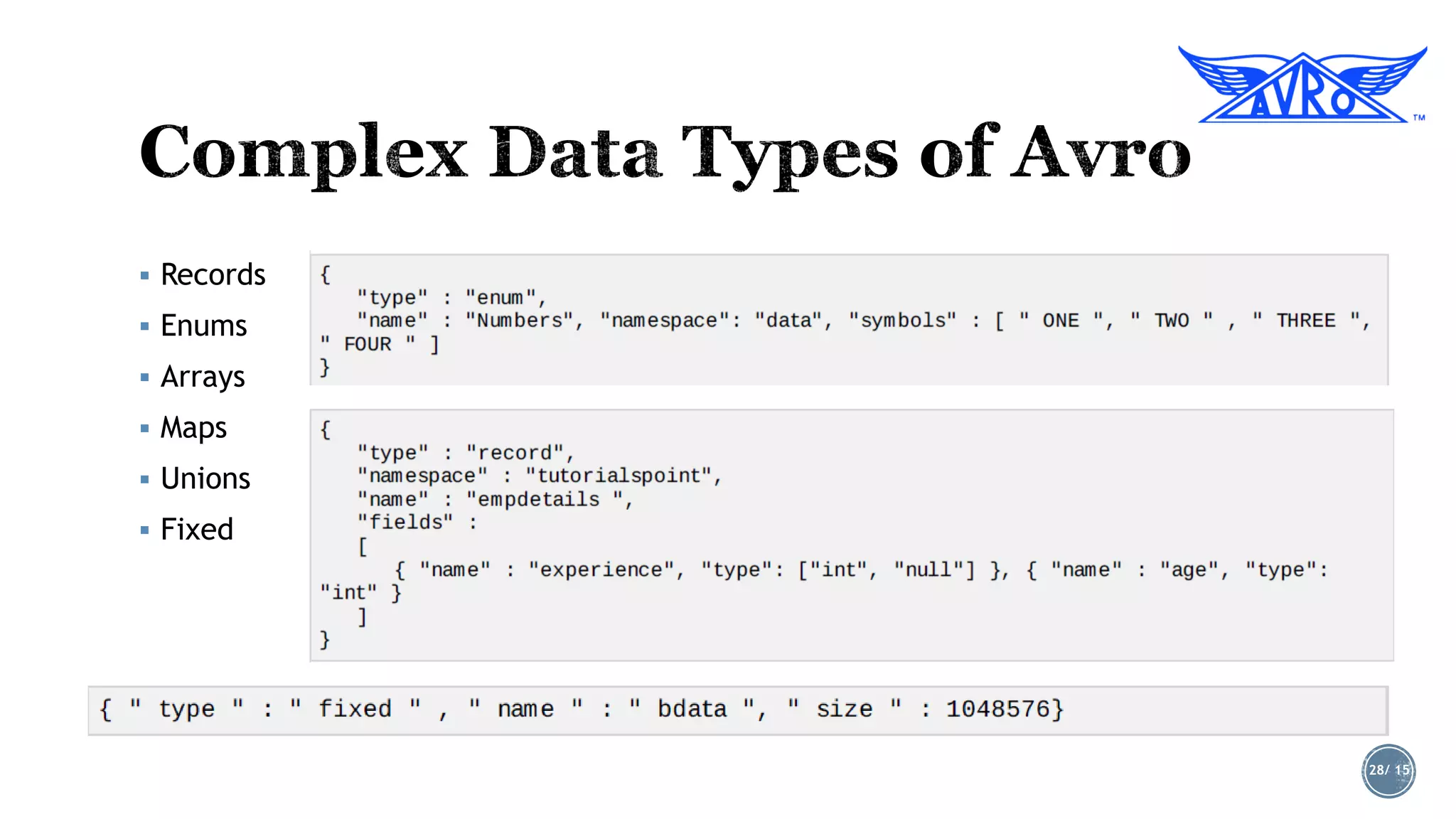 Apache avro and overview hadoop tools | PDF