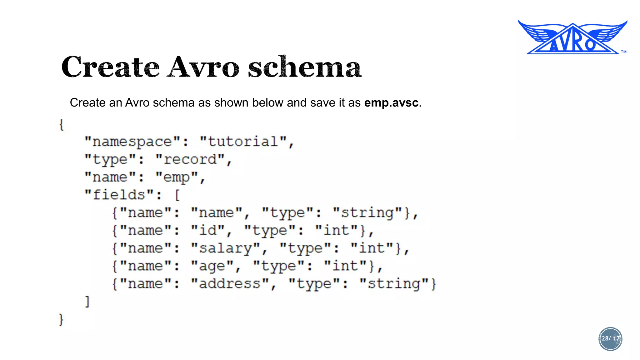 Apache avro and overview hadoop tools | PDF