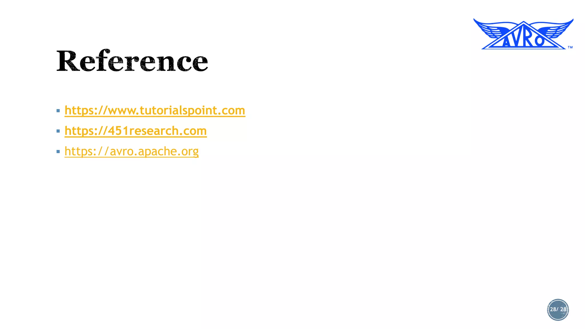Apache avro and overview hadoop tools | PDF