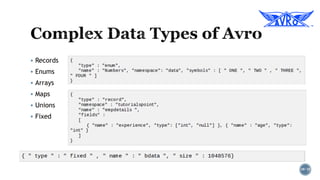 Apache avro and overview hadoop tools | PPT