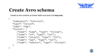 Apache avro and overview hadoop tools | PPT