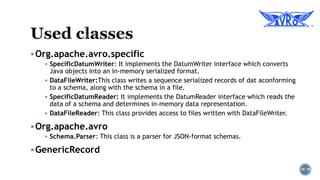 Apache avro and overview hadoop tools | PPT